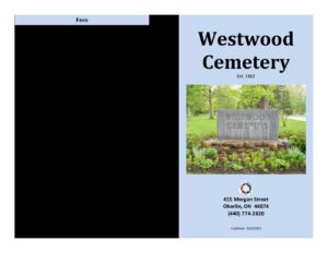 Cemetery Brochure 2023 Update | City of Oberlin
