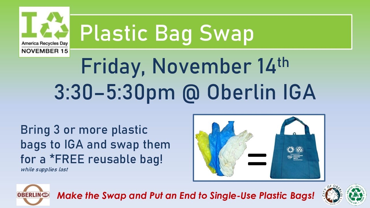 2025 ARD Plastic Bag Swap | City of Oberlin